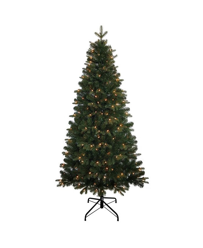 Kurt Adler 6' Pre-lit Clear Incandescent Studio Spruce Tree - Macy's