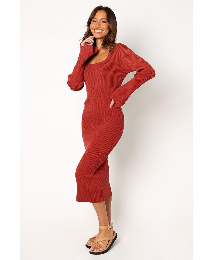 Petal and Pup Womens Skylee Longsleeve Midi Dress - Macy's