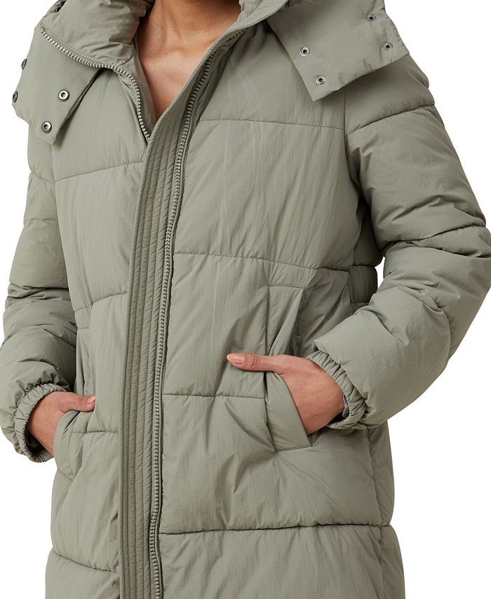 COTTON ON Women's Longline Mother Puffer - Macy's
