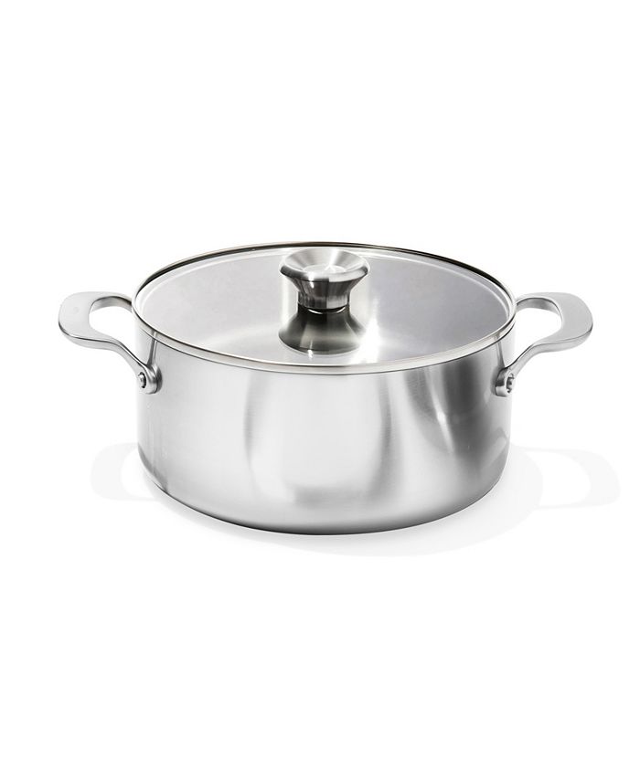 OXO Mira Tri-Ply Stainless Steel 11" Stock Pot with Lid - Macy's