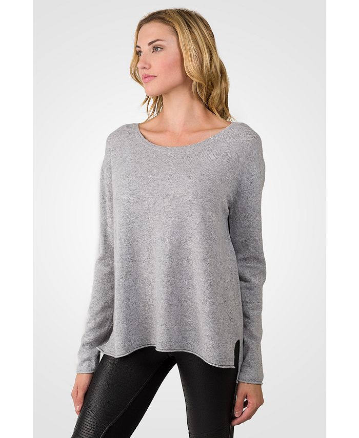 JENNIE LIU Women's J CASHMERE 100% Cashmere Dolman Sleeve Pullover High ...