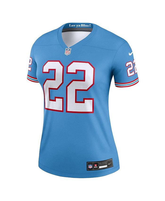Nike Women's Derrick Henry Light Blue Tennessee Titans Oilers Throwback ...