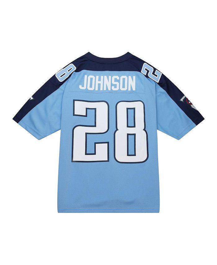 Mitchell & Ness Men's Chris Johnson Light Blue Tennessee Titans Legacy ...