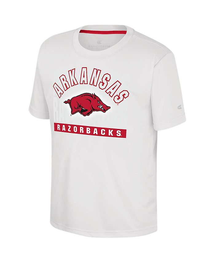 Colosseum Big Boys White Arkansas Razorbacks Jones T-shirt - Macy's