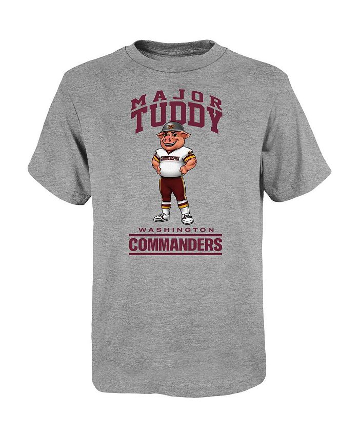 Outerstuff Big Boys Heather Gray Washington Commanders Major Tuddy T ...