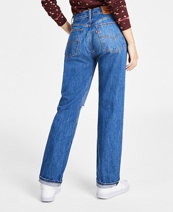 Levi's Low Pro Classic Straight-Leg High Rise Jeans - Macy's