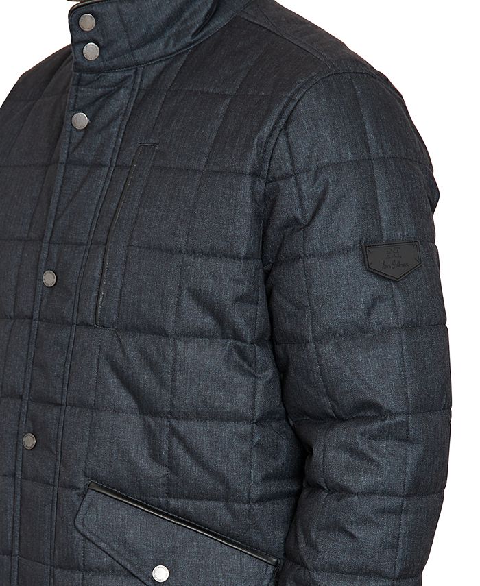 Sam Edelman Men's Box-Quilted Stand-Collar Puffer Jacket - Macy's