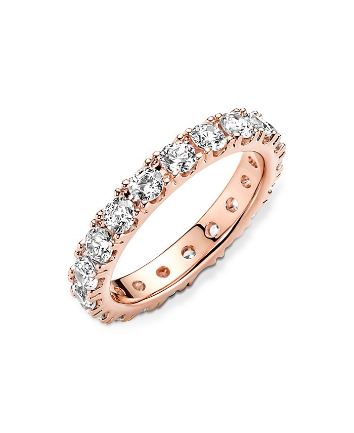 Pandora Cubic Zirconia Timeless Sparkling Row Eternity Ring - Macy's