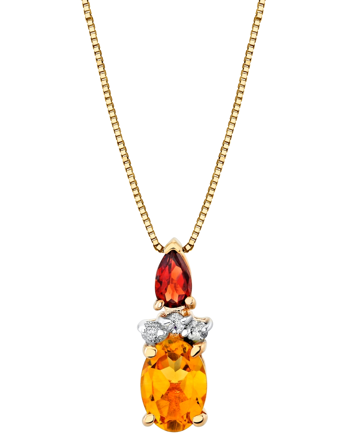 Click here for Citrine (3/4 ct. t.w.)  Garnet (1/4 ct. t.w.) & Di... prices