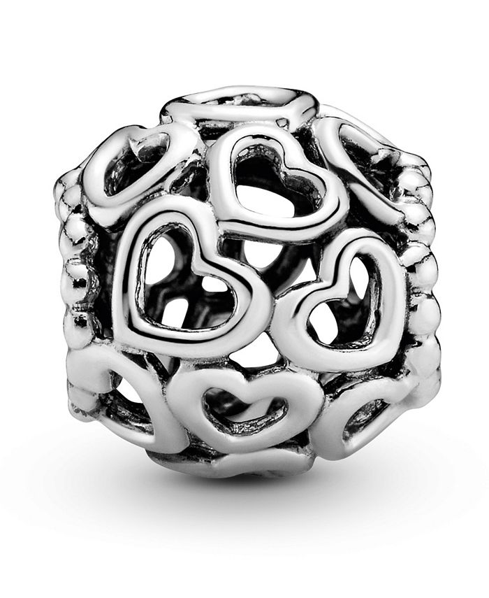 Pandora Sterling Silver Hearts All Over Charm - Macy's