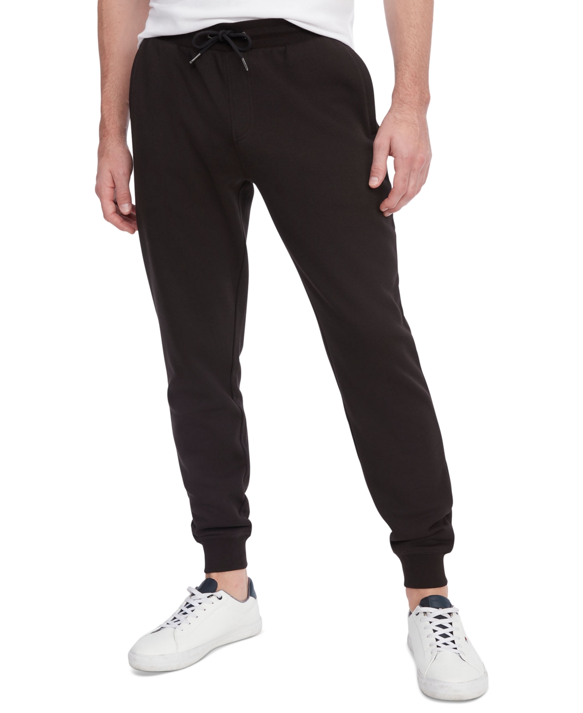 Tommy Hilfiger Mens Flag Logo Sweatpants - Black