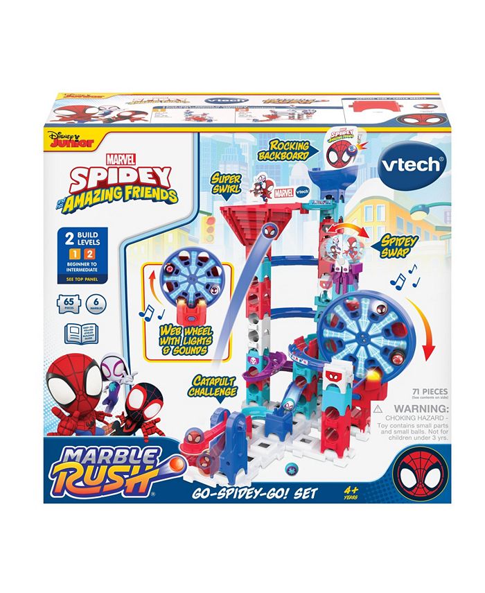 VTech Spidey and His Amazing Friends Marble Rush Go-Spidey-Go Set - Macy's