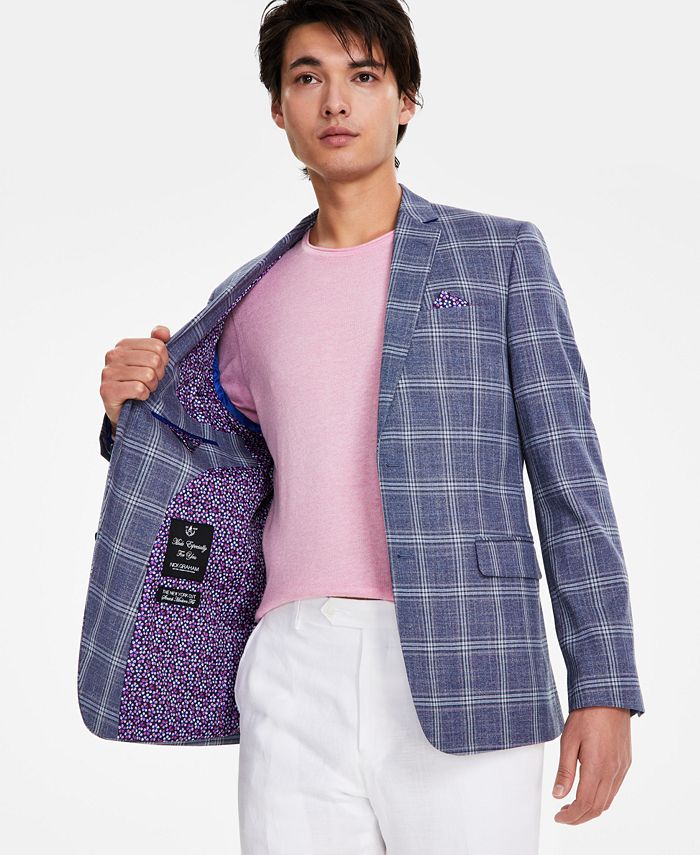 Nick Graham Men's Slim-Fit Stretch Patterned Sport Coats - Macy's