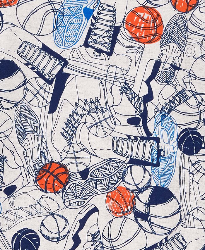 Carter's Big Boys Basketball Swish Pajamas, 4 Piece Set - Macy's