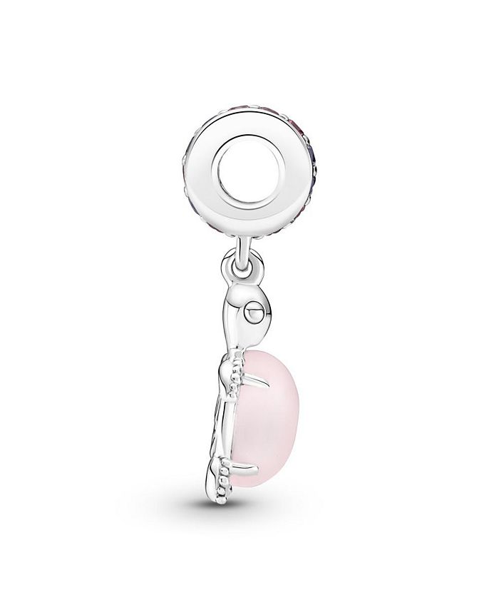 Pandora Manmade Crystals Murano Glass Pink Sea Turtle Dangle Charm - Macy's