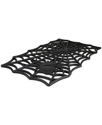 Northlight Spider Web Rectangular Halloween Doormat, 18" x 30" - Macy's