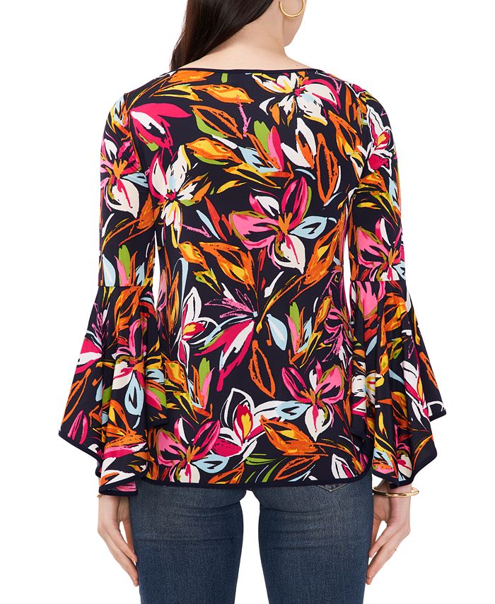 Sam & Jess Women's Bell-Sleeve Top - Macy's