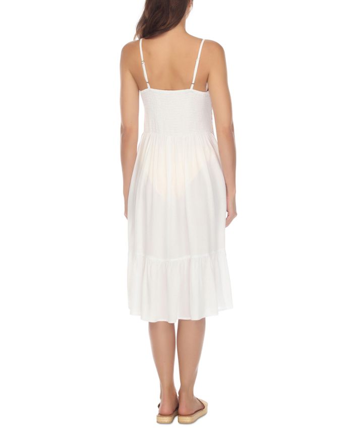 Raviya Women's Crochet-Bodice Midi Dress Cover-Up - Macy's