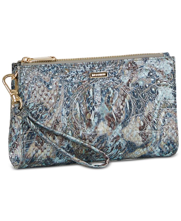 Brahmin Daisy Melbourne Embossed Leather Clutch - Macy's