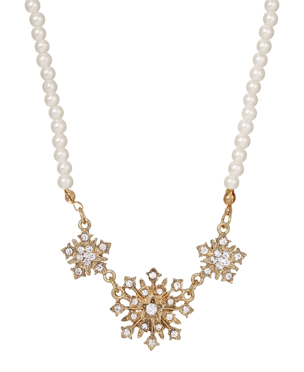 Click here for 2028 Imitation Pearl Crystal Starburst Collar Neck... prices