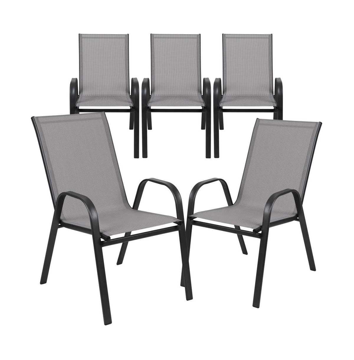 Click here for 5 Pack. Outdoor Stack Chair With Flex Comfort Mate... prices