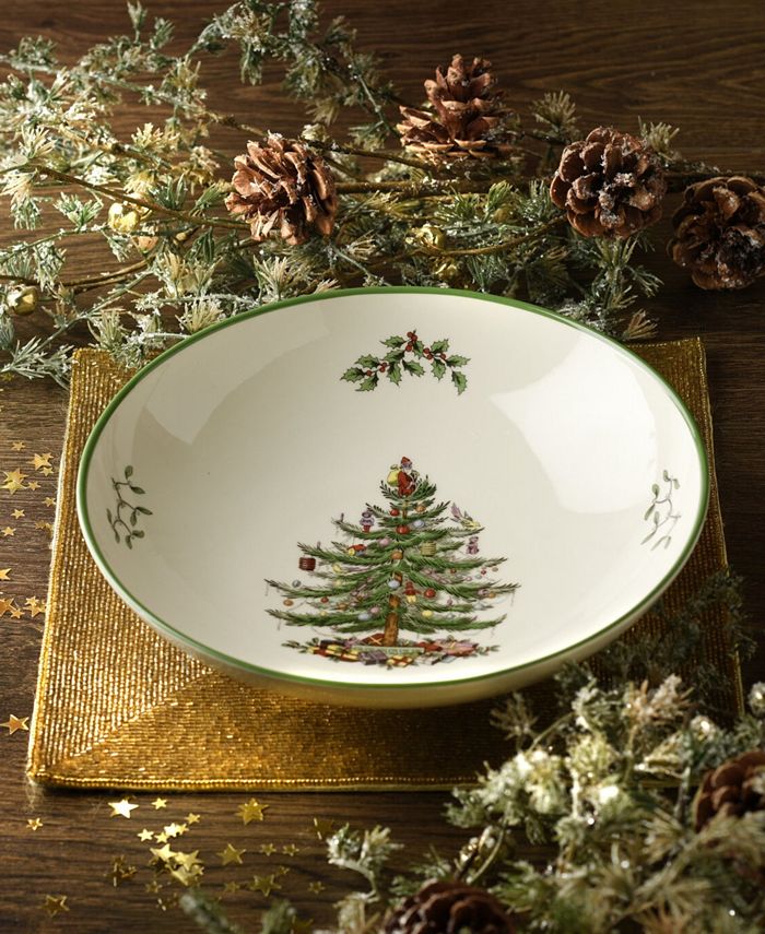 Spode Christmas Tree Pasta Serving Set, 5 Piece - Macy's