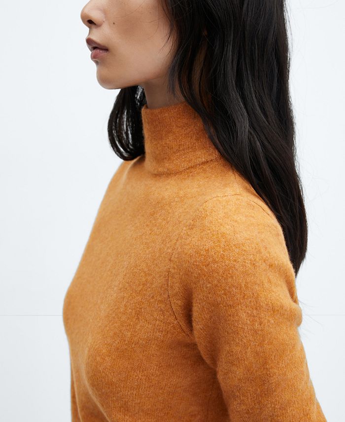 MANGO Women's Straight High Neck Sweater - Macy's