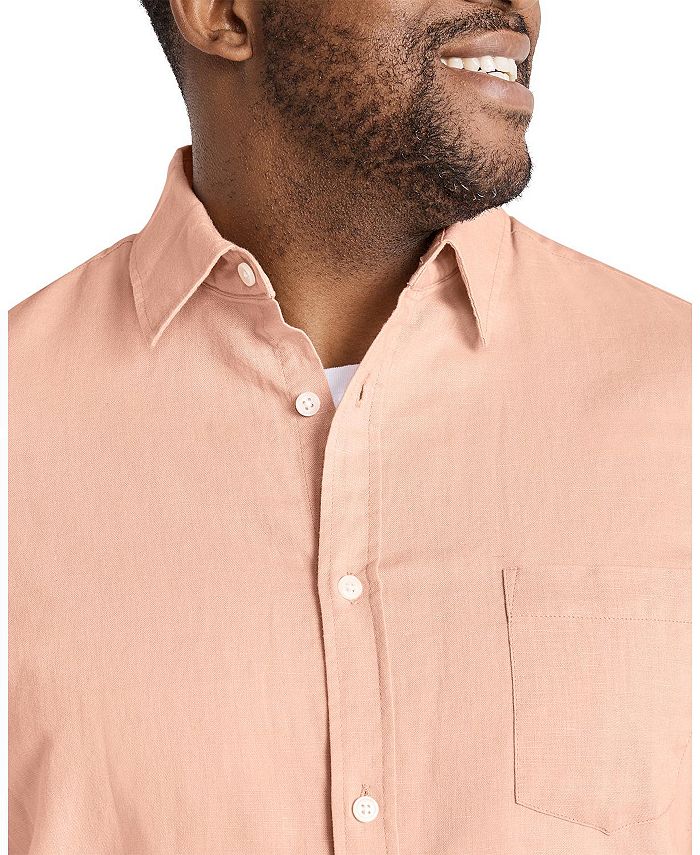 Johnny Bigg Big & Tall Anders Linen Shirt - Macy's