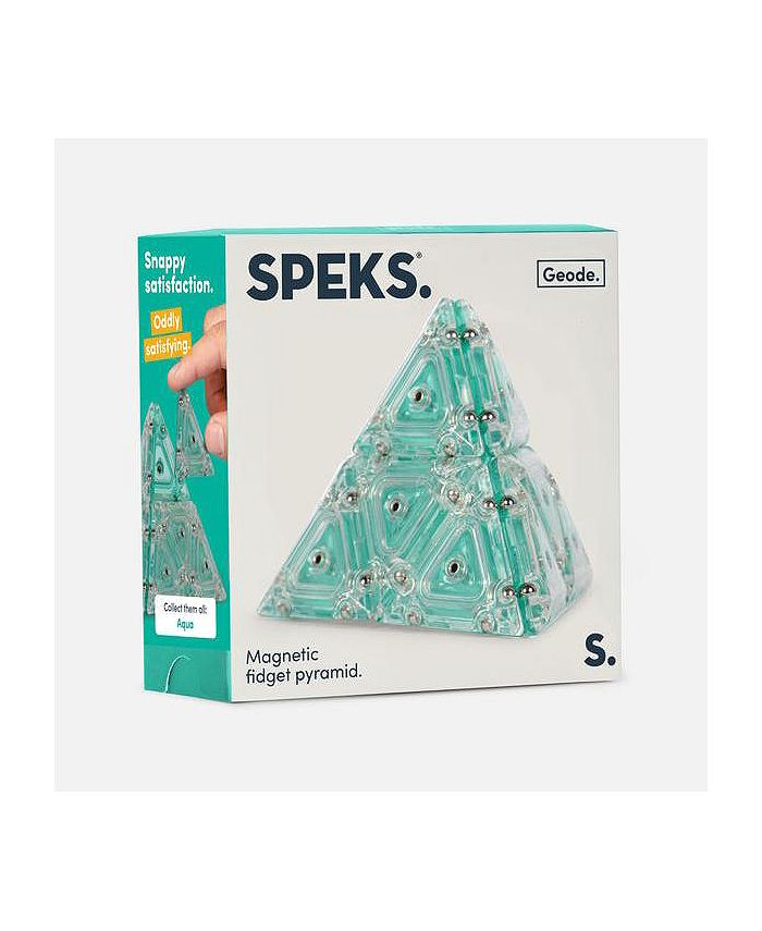 Speks Aqua Pyramid Magnetic Triangles Set of 12 Fidget & Building Toy ...
