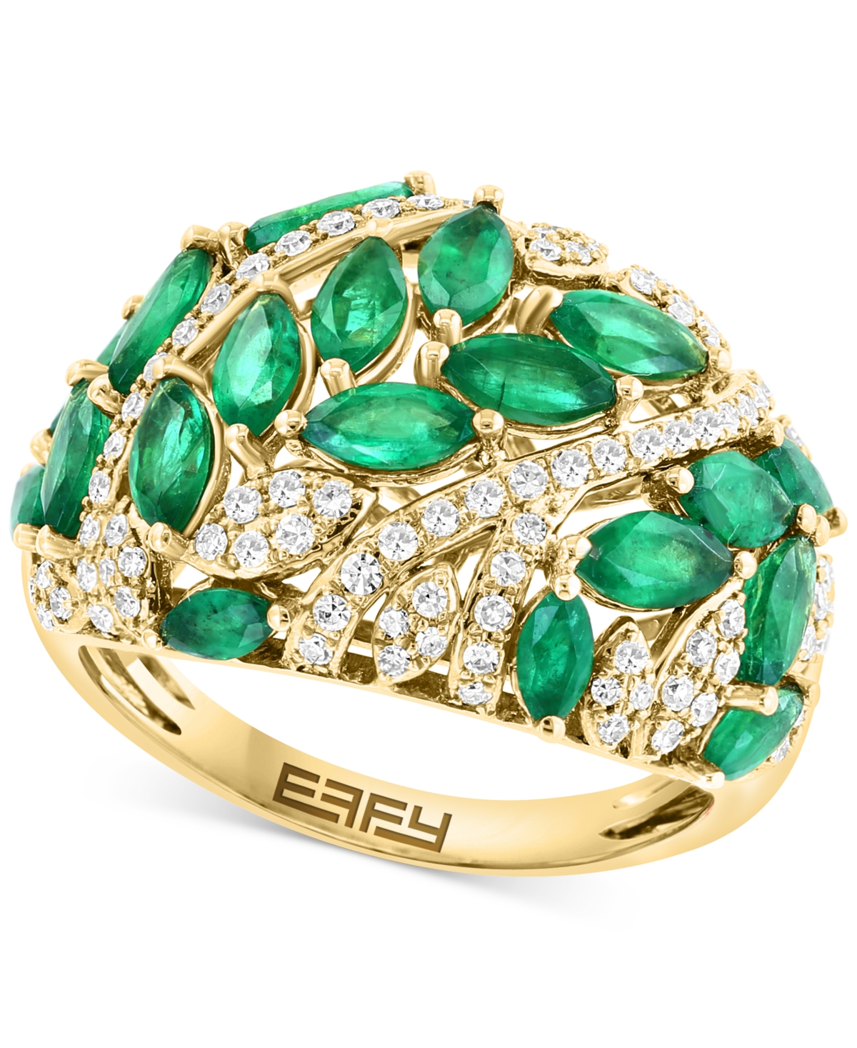 Click here for Effy Emerald (2-1/5 ct. t.w.) & Diamond (3/8 ct. t... prices