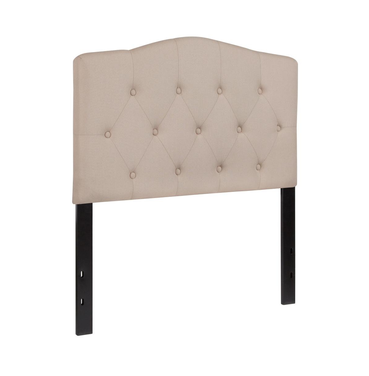 Click here for Arched Twin Button Tufted Upholstered Headboard -... prices