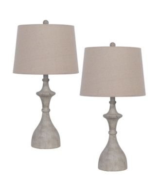 27" Height Resin Table Lamp Set - Macy's