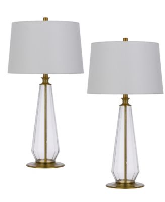 31" Height Glass Lamp Set - Macy's