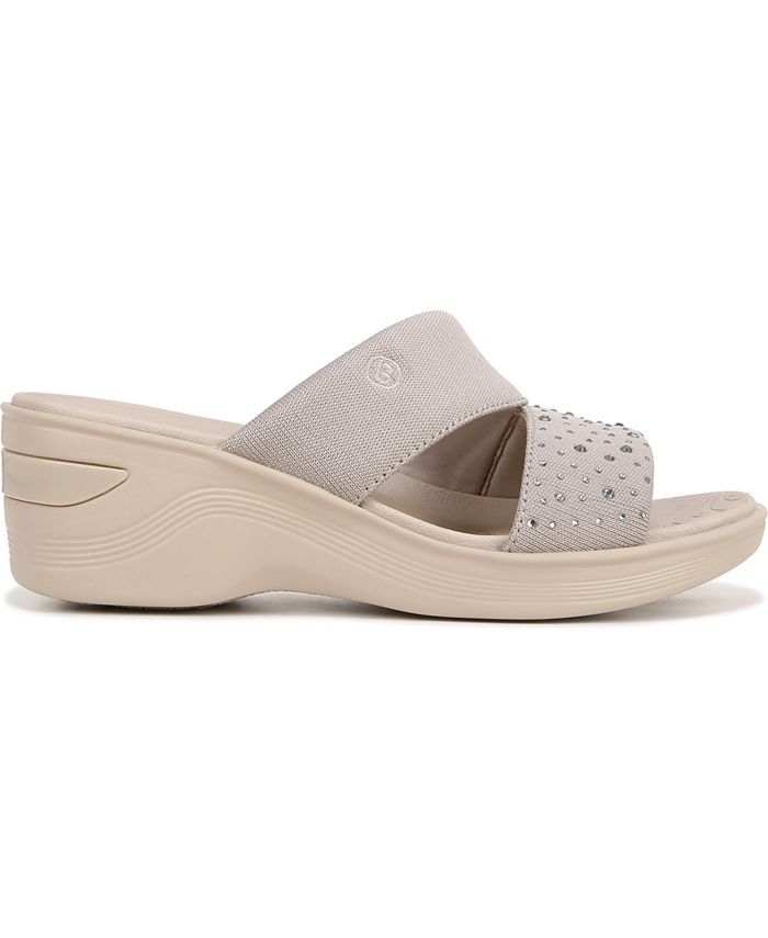 Bzees Dynasty-Bright Washable Slide Wedge Sandals - Macy's
