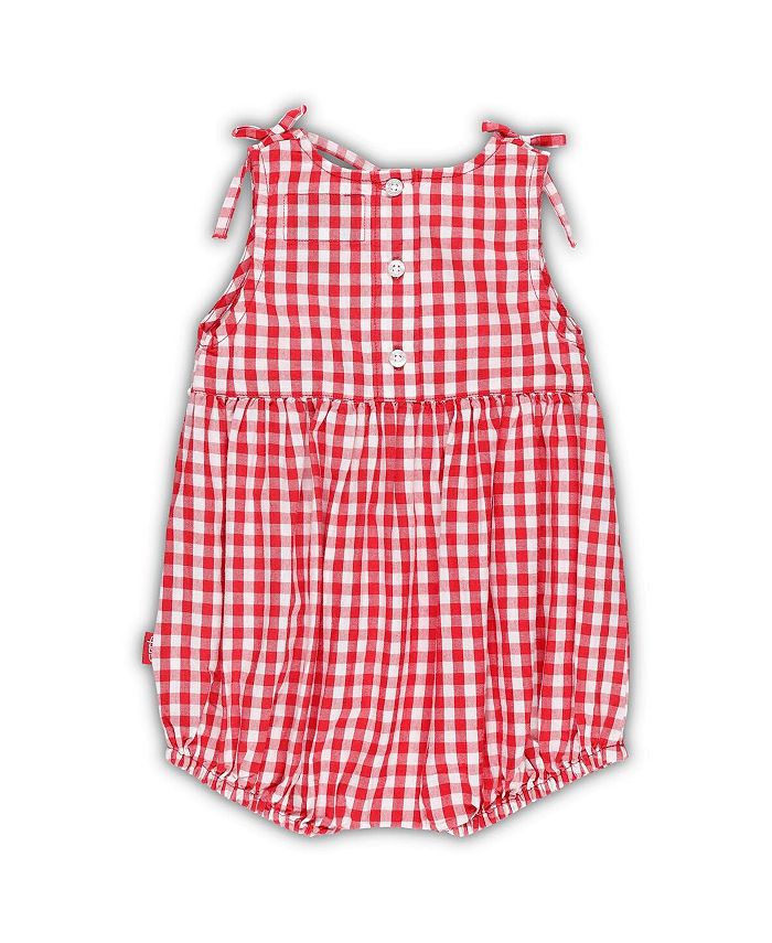 Garb Girls Infant Scarlet, White Ohio State Buckeyes Teagan Gingham ...
