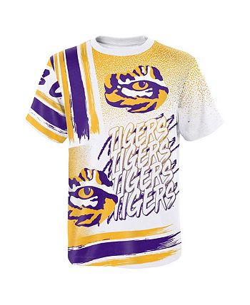 Outerstuff Preschool Boys and Girls White LSU Tigers Gametime Multi-Hit ...