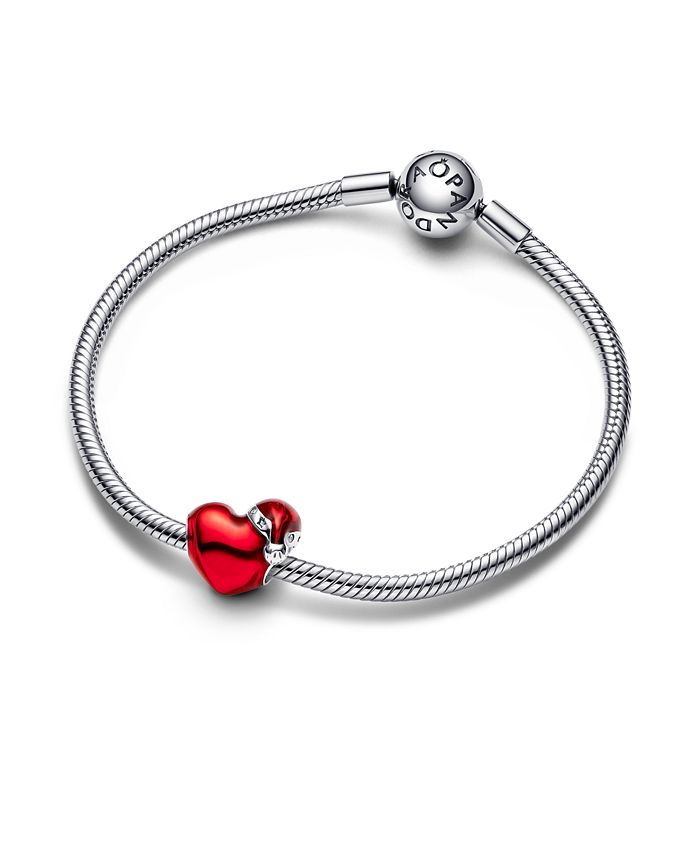 Pandora Cubic Zirconia Metallic Christmas Heart Charm - Macy's