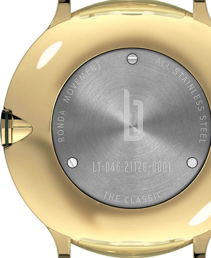 Lilienthal Berlin Men's The Classic Gold Green Gold-Tone Stainless ...