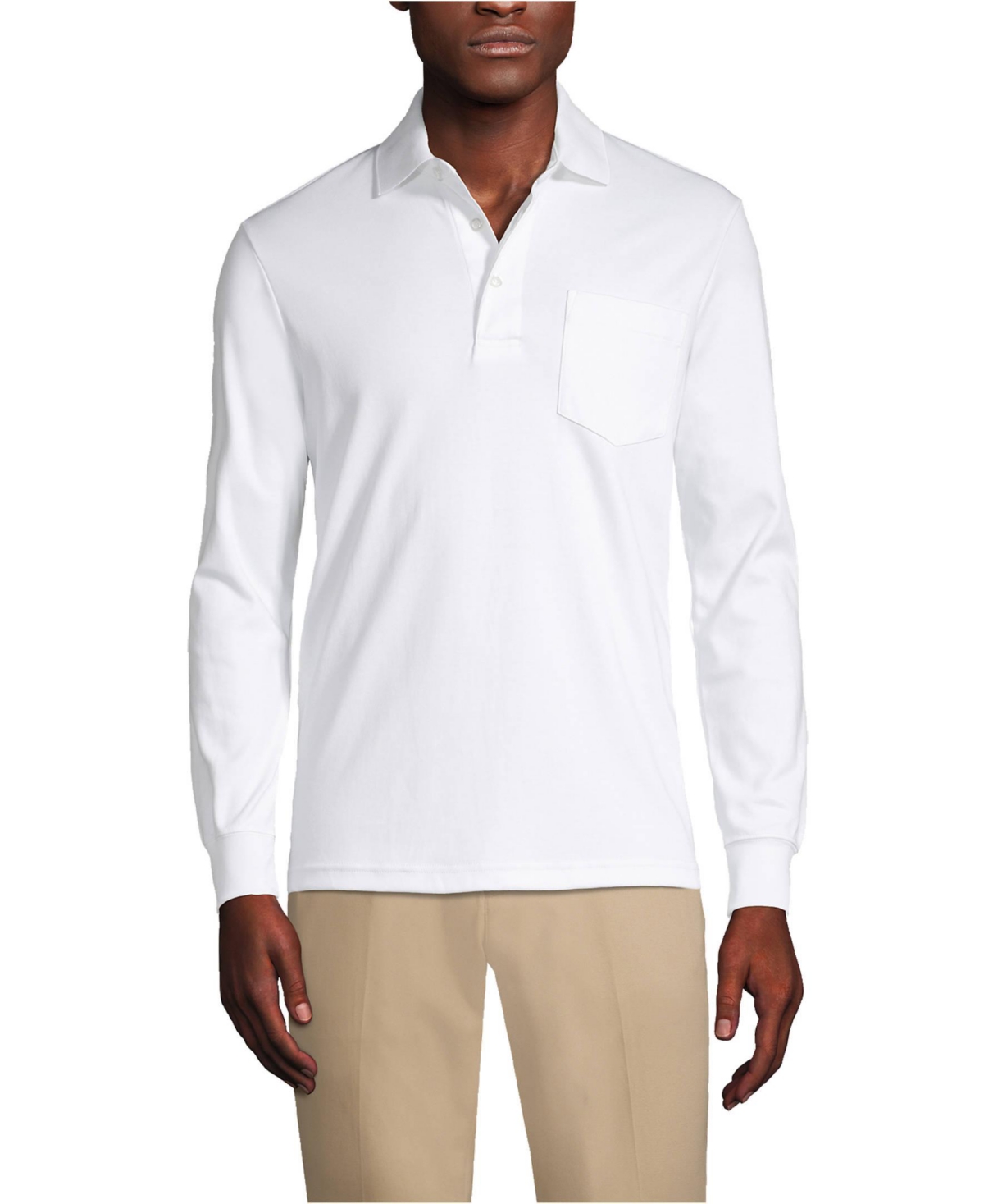 Click here for Lands End Mens Long Sleeve Cotton Supima Polo Shir... prices