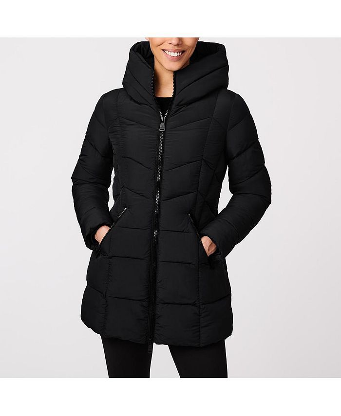 Bernardo Women's Mid-Length Puffer Jacket - Macy's