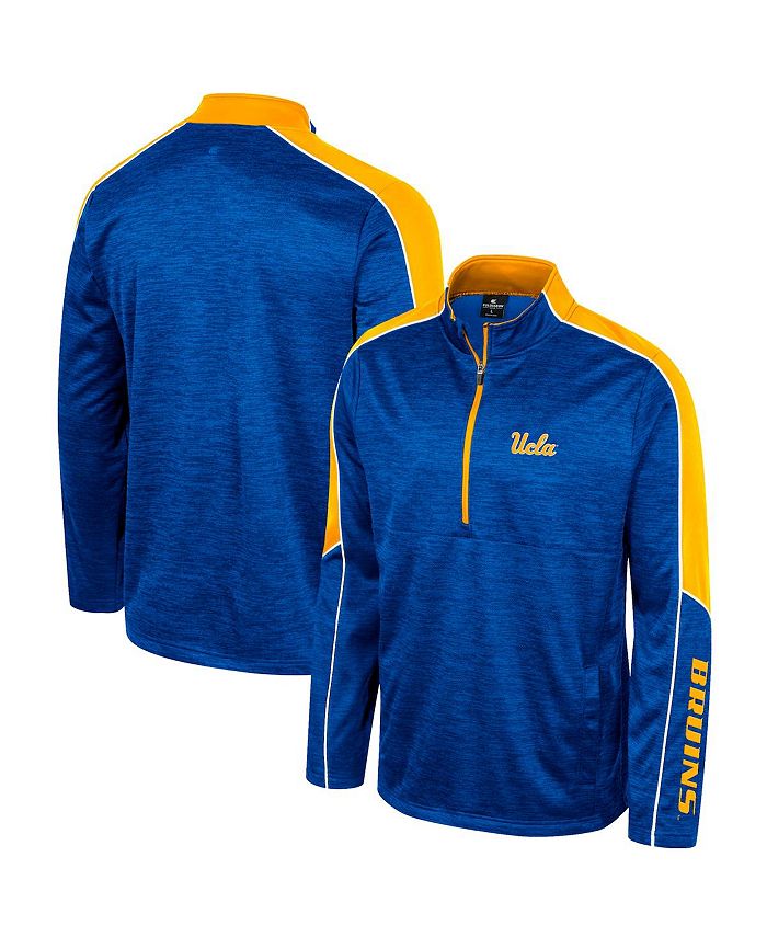 Colosseum Men's Blue UCLA Bruins Marled Half-Zip Jacket - Macy's