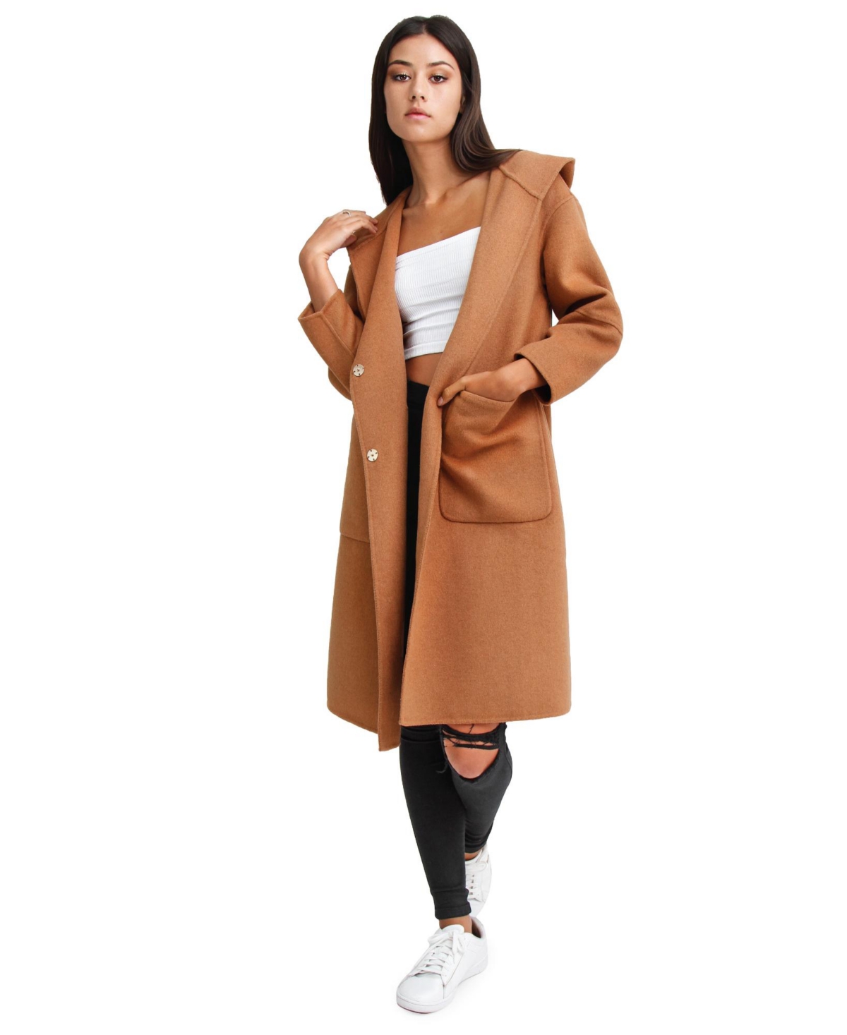 Click here for Belle & Bloom Womens Walk This Way Wool Blend Over... prices