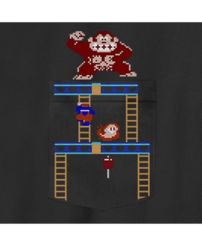 Fifth Sun Boy's Nintendo Donkey Kong Ladder Faux Pocket Child T-Shirt ...