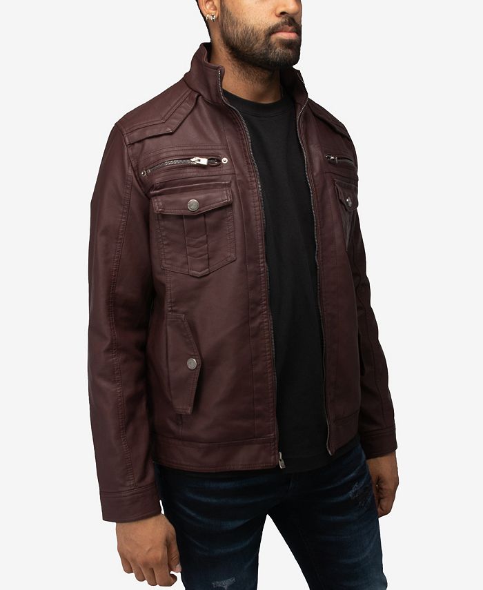 X-Ray Men's Faux Shearling Lining Utility Jacket - Macy's