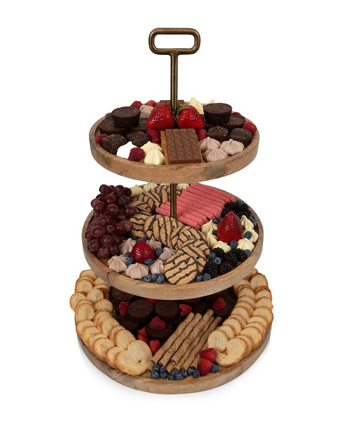 Toscana Tapas 3 Tier Serving Tray - Macy's