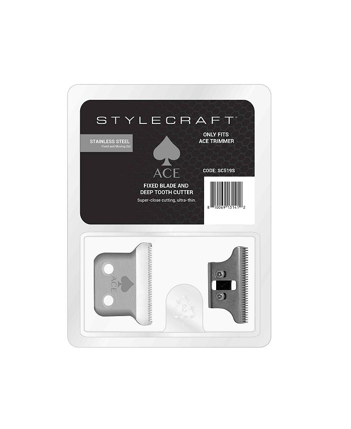 StyleCraft Professional Replacement Fixed Stainless Steel Classic Hair ...