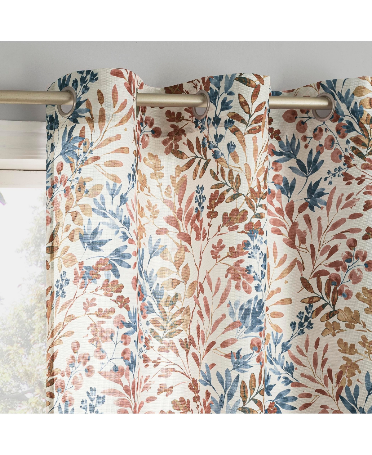 Click here for Amelie Botanical Print Room Darkening Grommet Curt... prices