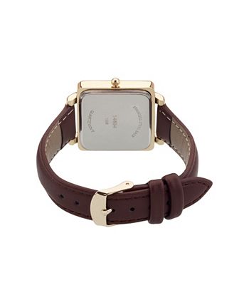 American Exchange Women's Plain Analog Brown Polyurethane Leather Strap ...
