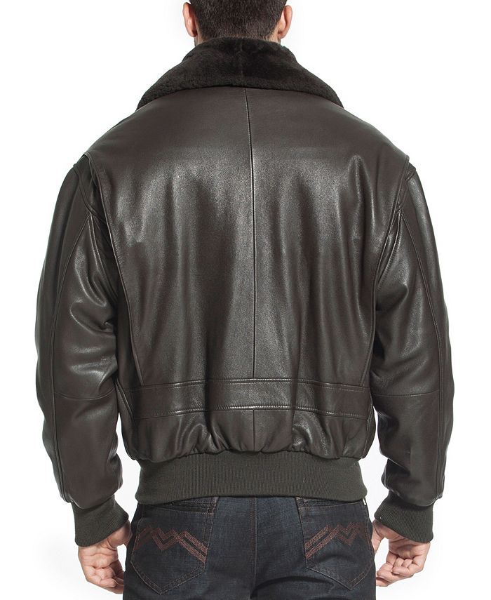 Landing Leathers Men G-1 Leather Flight Bomber Jacket - Tall - Macy's
