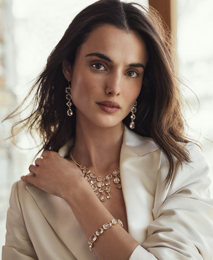 Lauren Ralph Lauren Stone & Crystal Chandelier Drop Earrings - Macy's